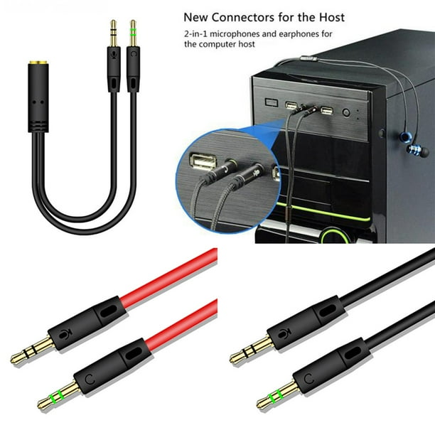 Splitter Headphone Splitter Headphone For Computer 3.5mm Female To 2 ...