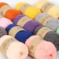 5 Strands Milk Cotton Yarn, Soft DIY Craft Yarn for Crochet Knitting ...