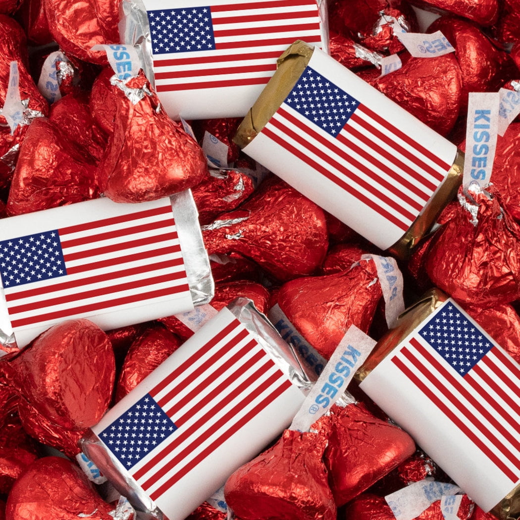 Patriotic Hershey's Mix 3lb - Red White and Blue Candy - Walmart.com