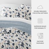 Noble Linens 3-Piece Light Blue French Jacobean Reversible Quilt Set ...