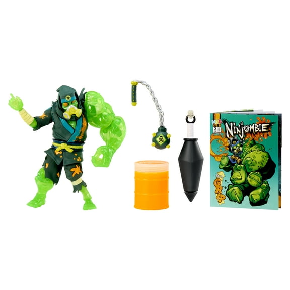 Ninjombie Action Figure - Scorchstrike, Ninja Zombie with Slime, Ages 3 ...