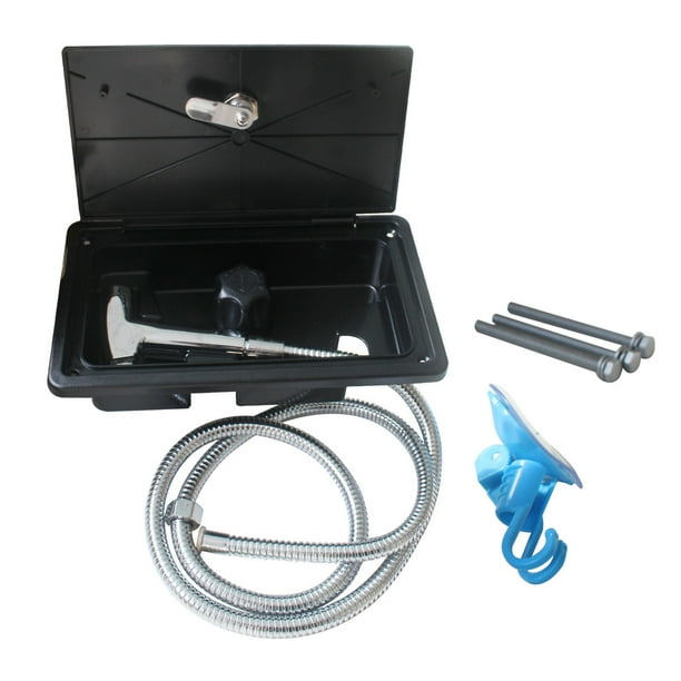 RV exterior shower box external shower kit hot cold switch with lock ...