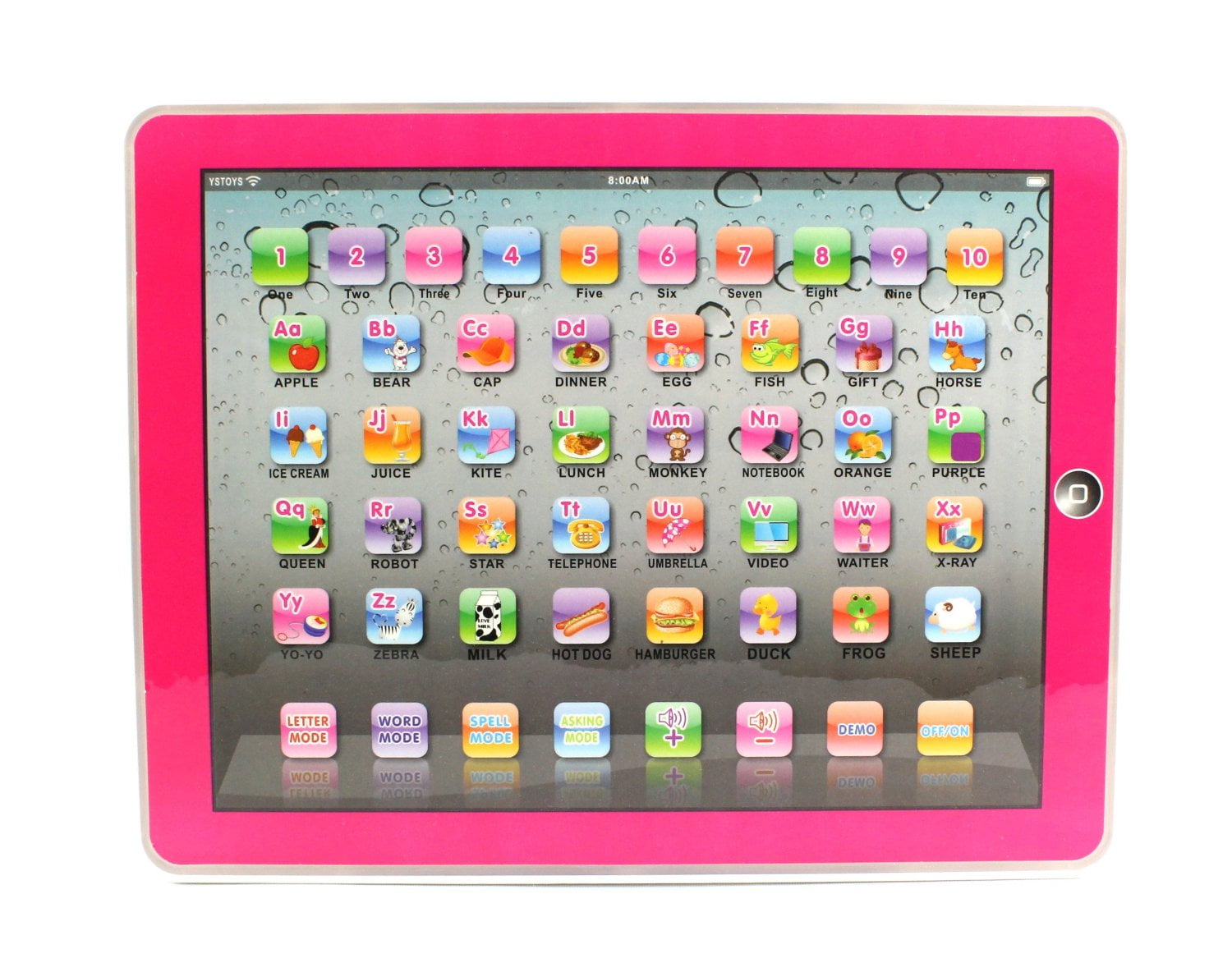 y-pad english children's toy computer tablet w/ 4 modes, volume and on ...