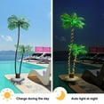 Outdoor Solar Powered LED Decorative Palm Trees for Patio and Christmas ...