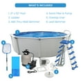 "Aquarian 21' x 52"" Fuzion Above Ground Swimming Pool Kit with Steel ...