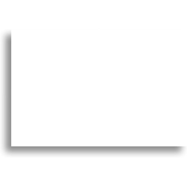 Home Advantage Set of 50 Blank Plain White 4x6 Index Cards, Postcards ...