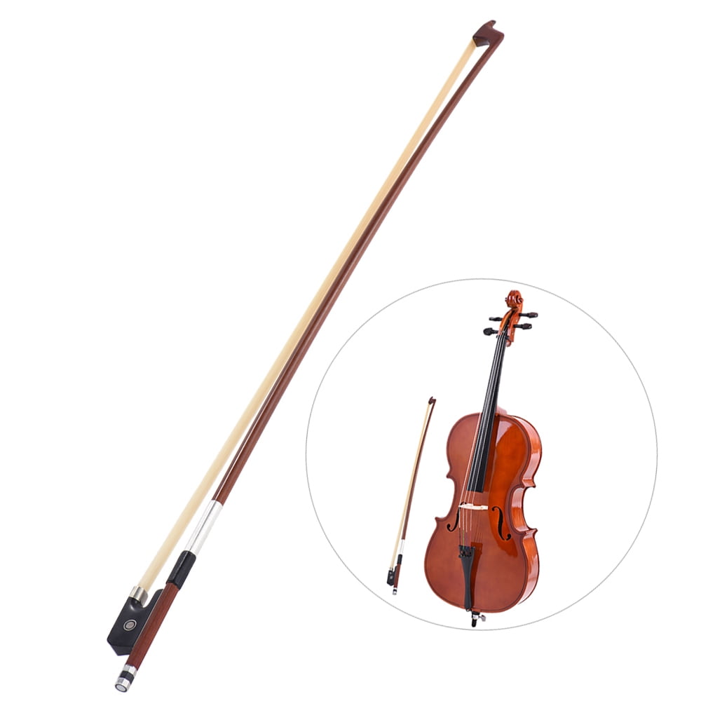 Well-balanced Octagonal Brazilwood 4/4 Cello Bow Horsehair Round Stick ...