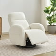 Aemeios Chenille Swivel Rocker Glider Manual Recliner Nursery Rocking ...