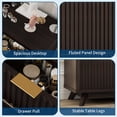 54" Wide Fluted Dresser with 8 Drawers, Modern Wood Chest of Drawers ...
