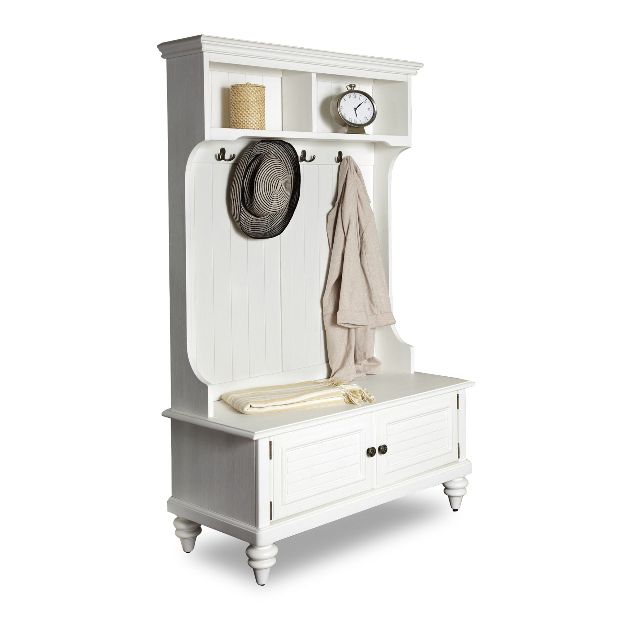 Bermuda Off-White Hall Tree - Walmart.com