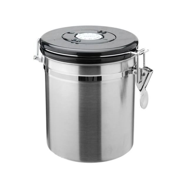 Coffee Canister - Stainless Steel, Airtight Coffee Storage Container ...