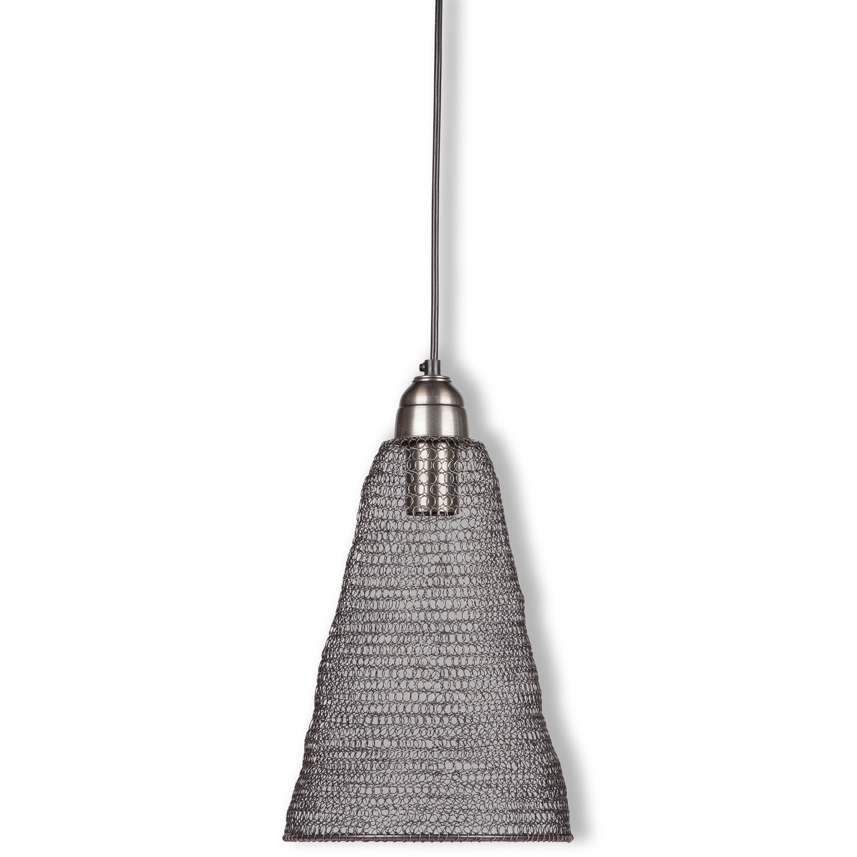 Electrically-Operated Pendant Lamp with Woven Metal Shade - Walmart.com