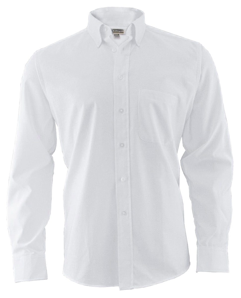 Edwards Garment Men's Easy Care Long Sleeve Oxford Shirt, Style 1077 ...