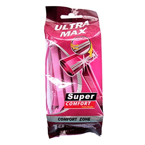 Razor Ultra Max Twin Blade para mujer, 10 unidades, paquete de 6 ...