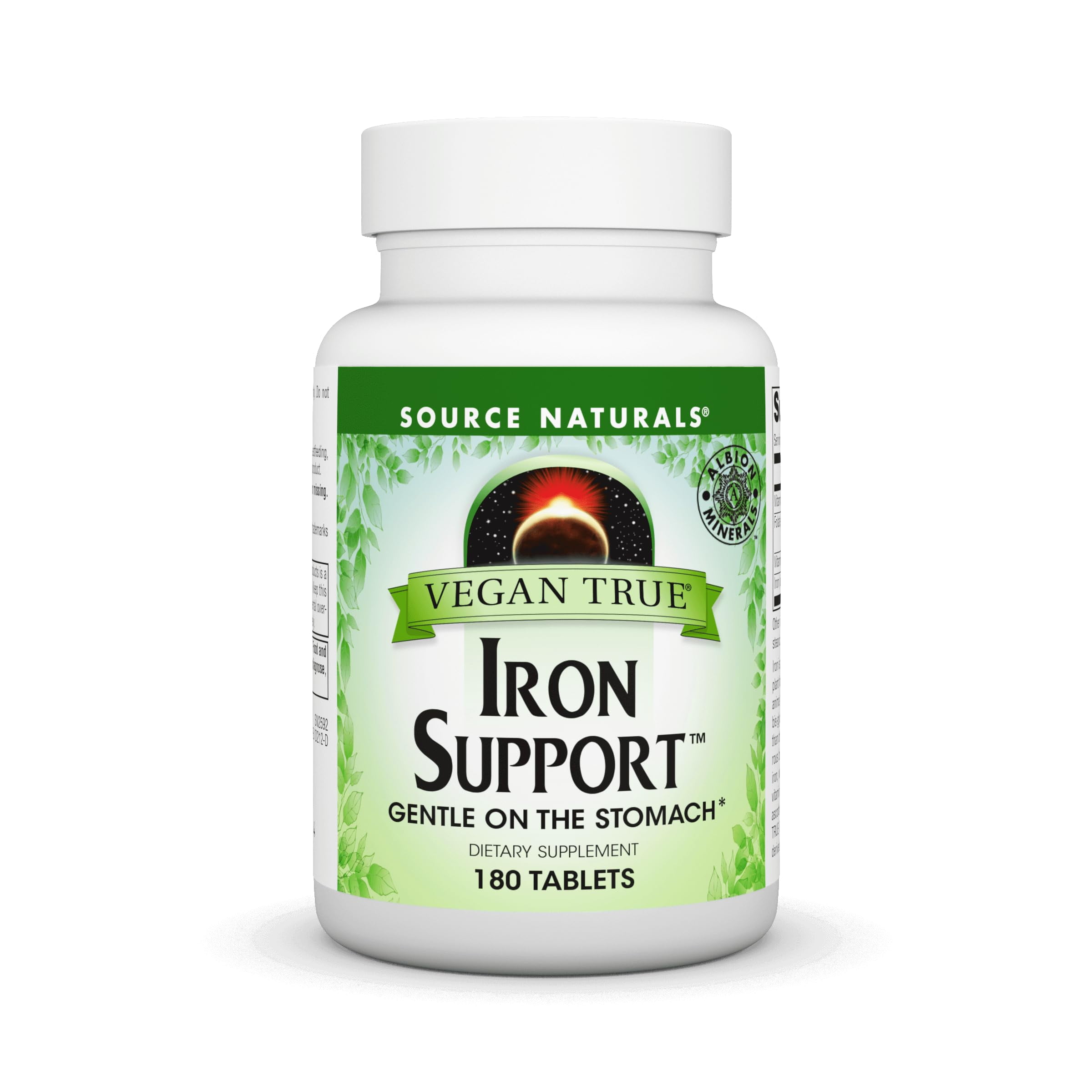 Suplemento Dietético Source Naturals Vegan True Iron Support 180 ...