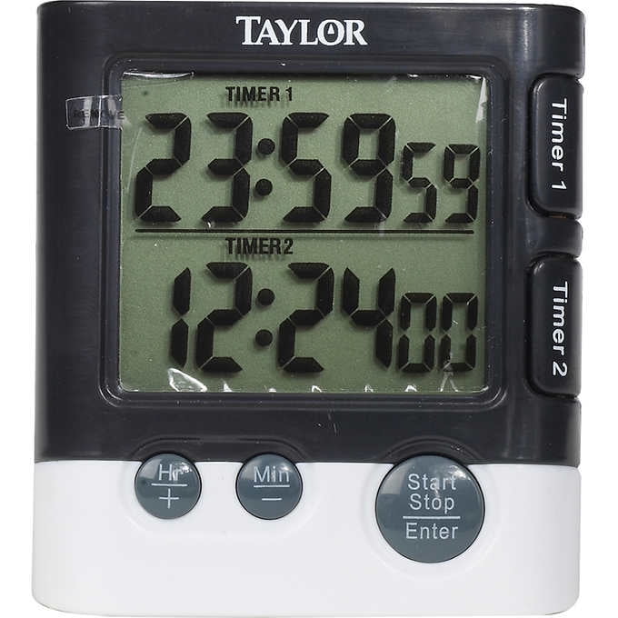 Taylor Dual Event Digital Timer and Clock - Walmart.com