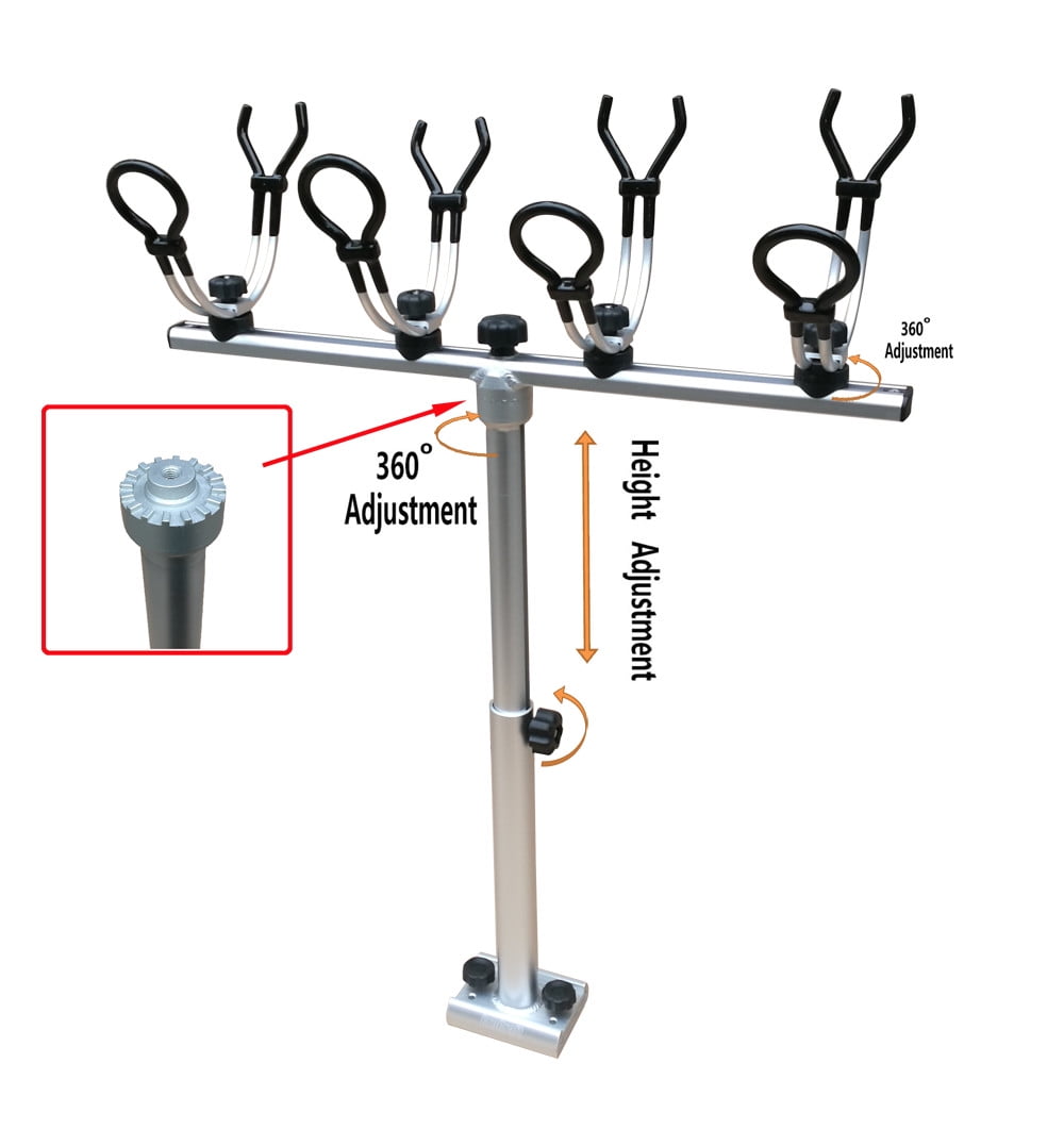 Brocraft Crappie rod holder system with Telescopic T-bar / Crappie ...