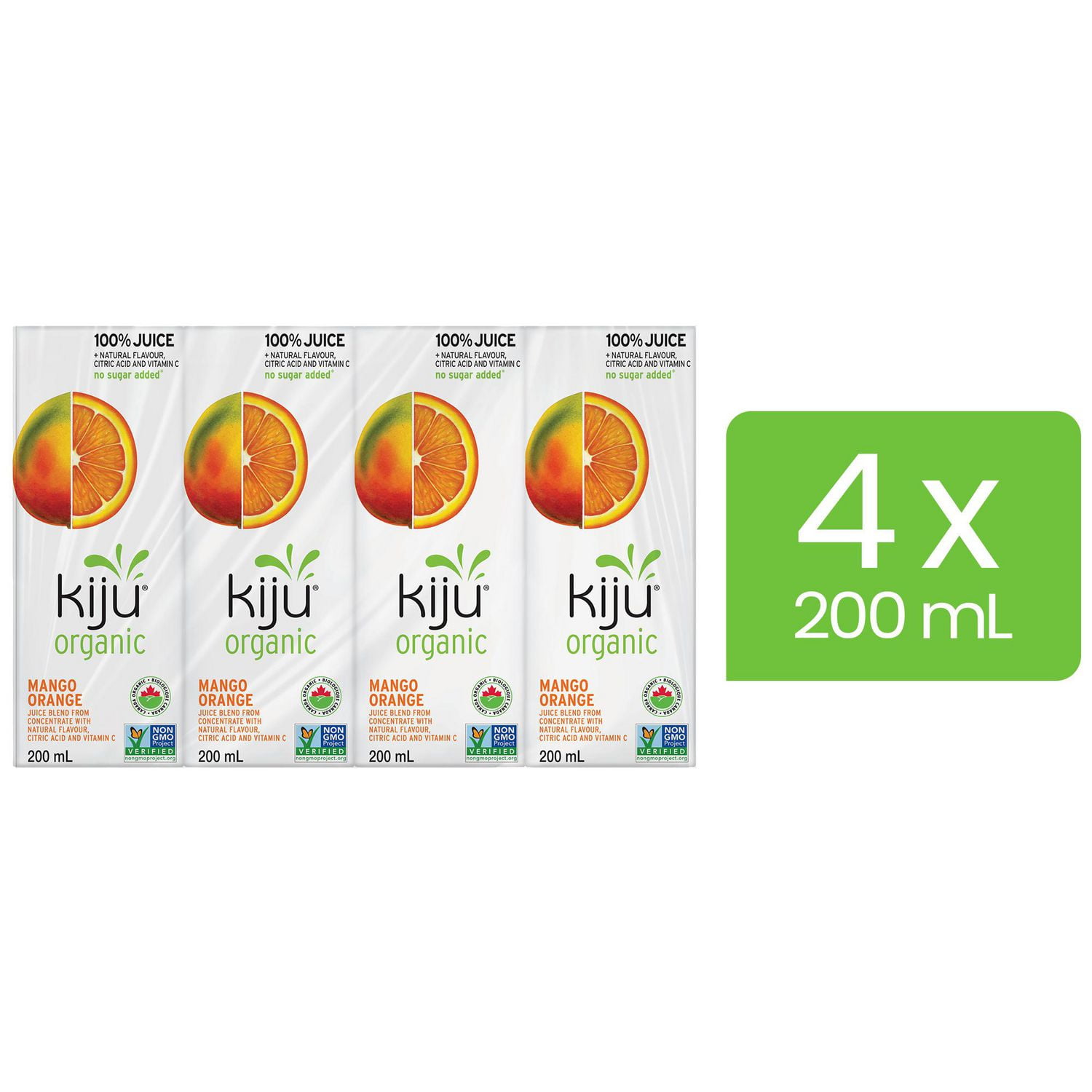 Click here for Kiju Organic Mango Orange Fruit Juice Boxes 4x200m... prices