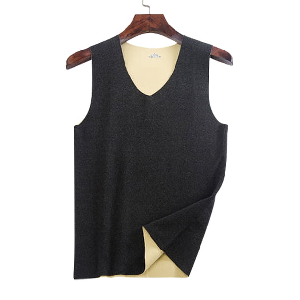 Beautyin Mens Double-sided Warm Thermal Tank Top Lightweight Underwear ...