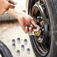 BESTYASH 10Pcs Wheel Lug Nuts Steel Plated Silver Durable Automotive ...