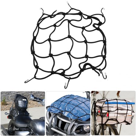 Motorcycle/Bicycle Cargo Net Universal Heavy Duty Motorcycle Bungee Net ...