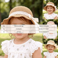 Boys Girls 2-6 Years Holiday Bucket Hat Boys Girls Baby Girl Straw Hat ...