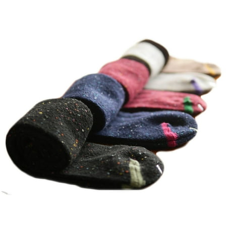 Henny Rue - Lian LifeStyle Women's 5 Pairs Pack Knee High Cotton Socks ...