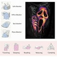 Ghostface Throw Blanket Ultra-Soft Warm & No Pilling Mask Horror ...