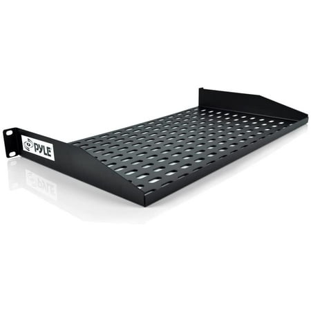 Pyle 19-Inch 1U Server Rack Shelf, Vented Shelves For Good Air ...