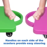 GSE Games & Sports 6 Pack Plastic Scooter Board with Handles for Kids ...