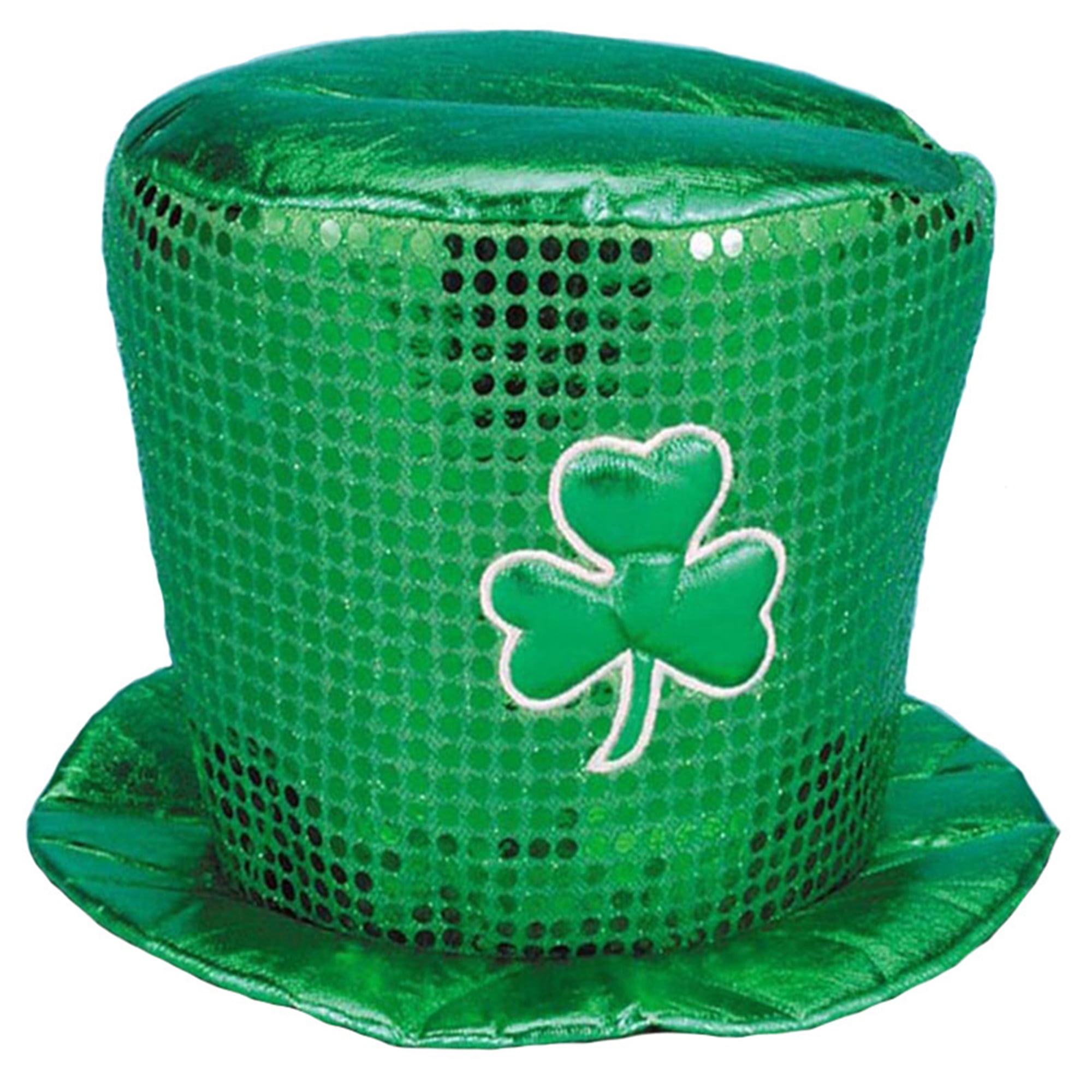 hirigin Irish Festival Party Hat Carnival Green Square Buckles Clover ...