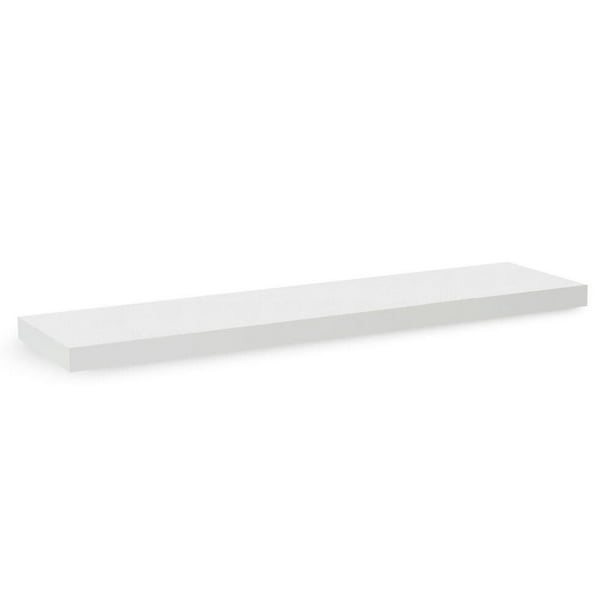 Shelve Confortime Mural White Floating MDF Wood (23,5 x 80 x 1,5 cm ...