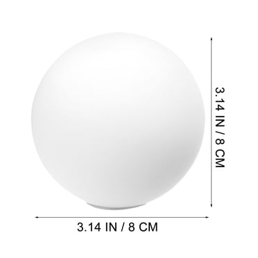 GoldSwift Frosted Opal White Round Sphere Glass Lamp Shade Replacement ...