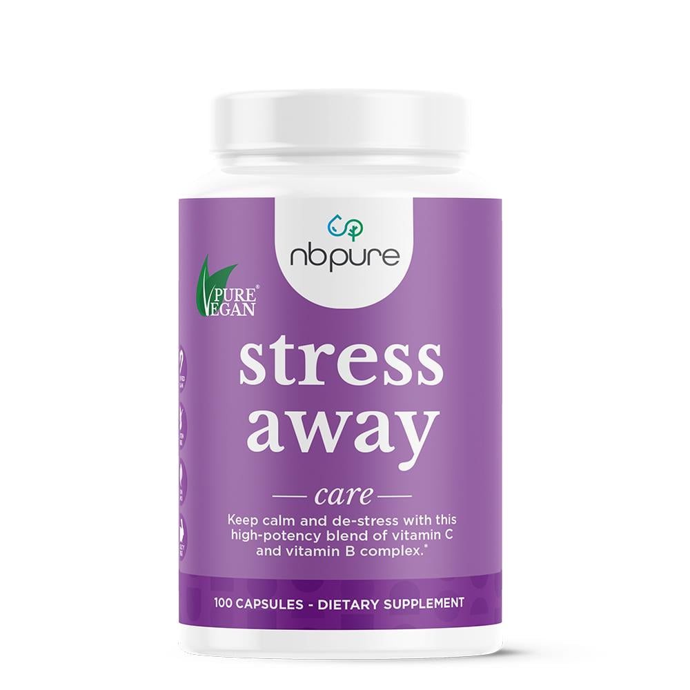 nbpure Stress Away All-Natural Stress Management Supplement Capsules ...