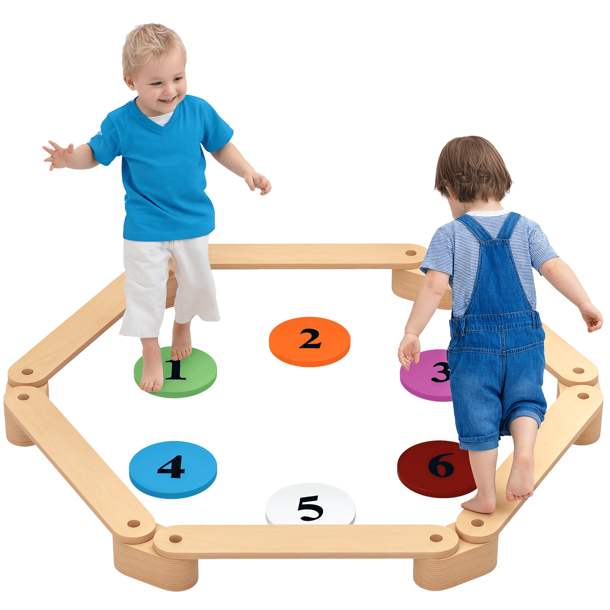 Click here for Qaba 6 Pc Wooden Balance Beam For Kids  For Coordi... prices