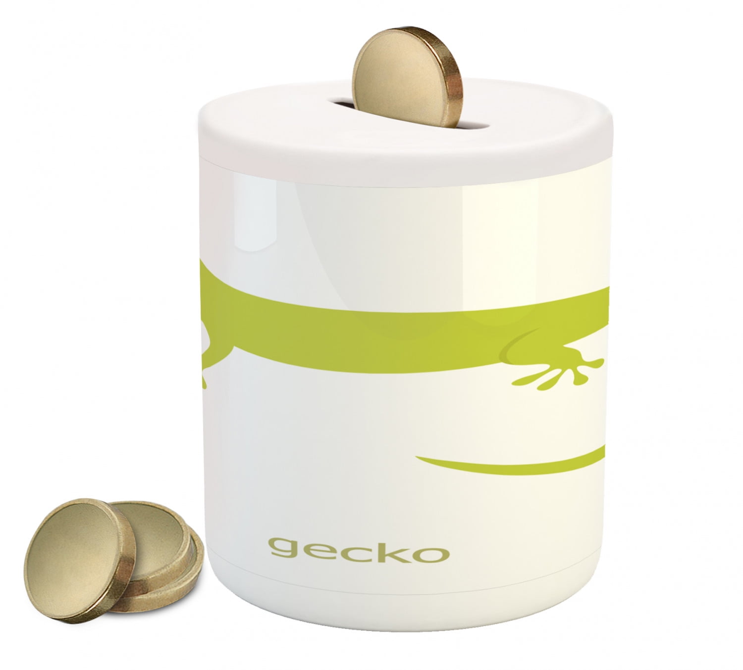 Reptile Piggy Bank, Australian Lizard Illustration Smiling Mascot ...