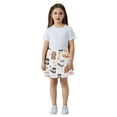 Cartoon Fox Athletic Skirt with Pockets and Built-in Shorts for 3-8Y ...