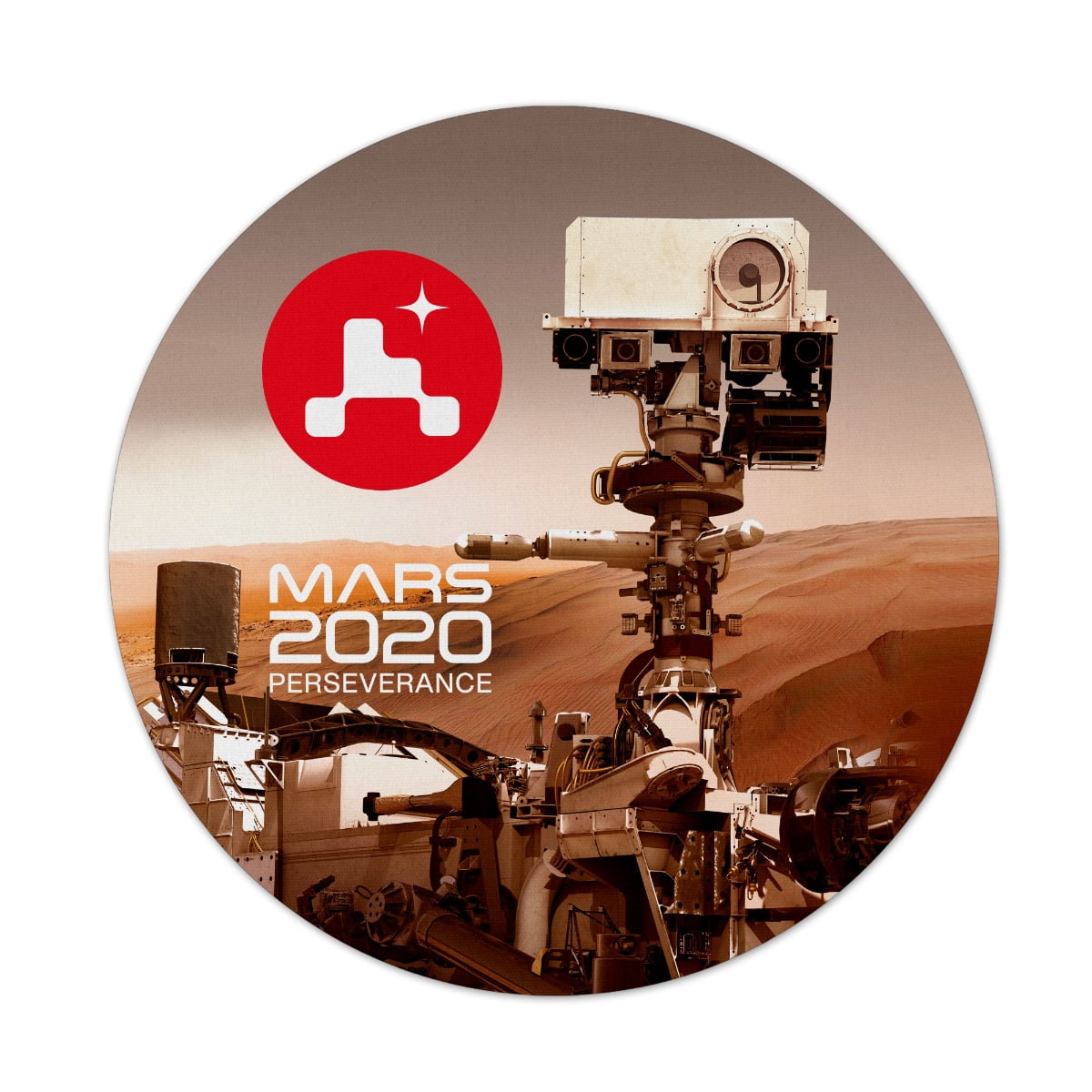 Mars 2020 Perseverance 8 Inch Round Mousepad 1/8 Thick - Walmart.com
