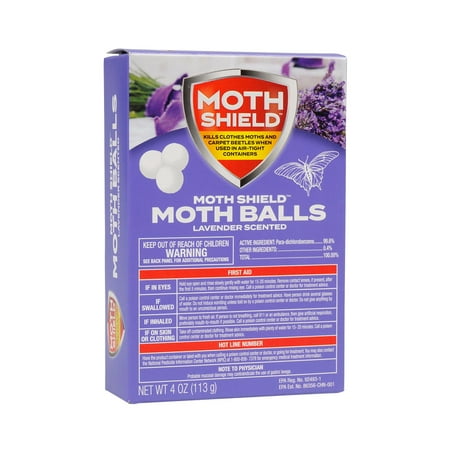 Moth Shield - Moth Balls Lavender Scent Kills Clothes Moths Carpet ...