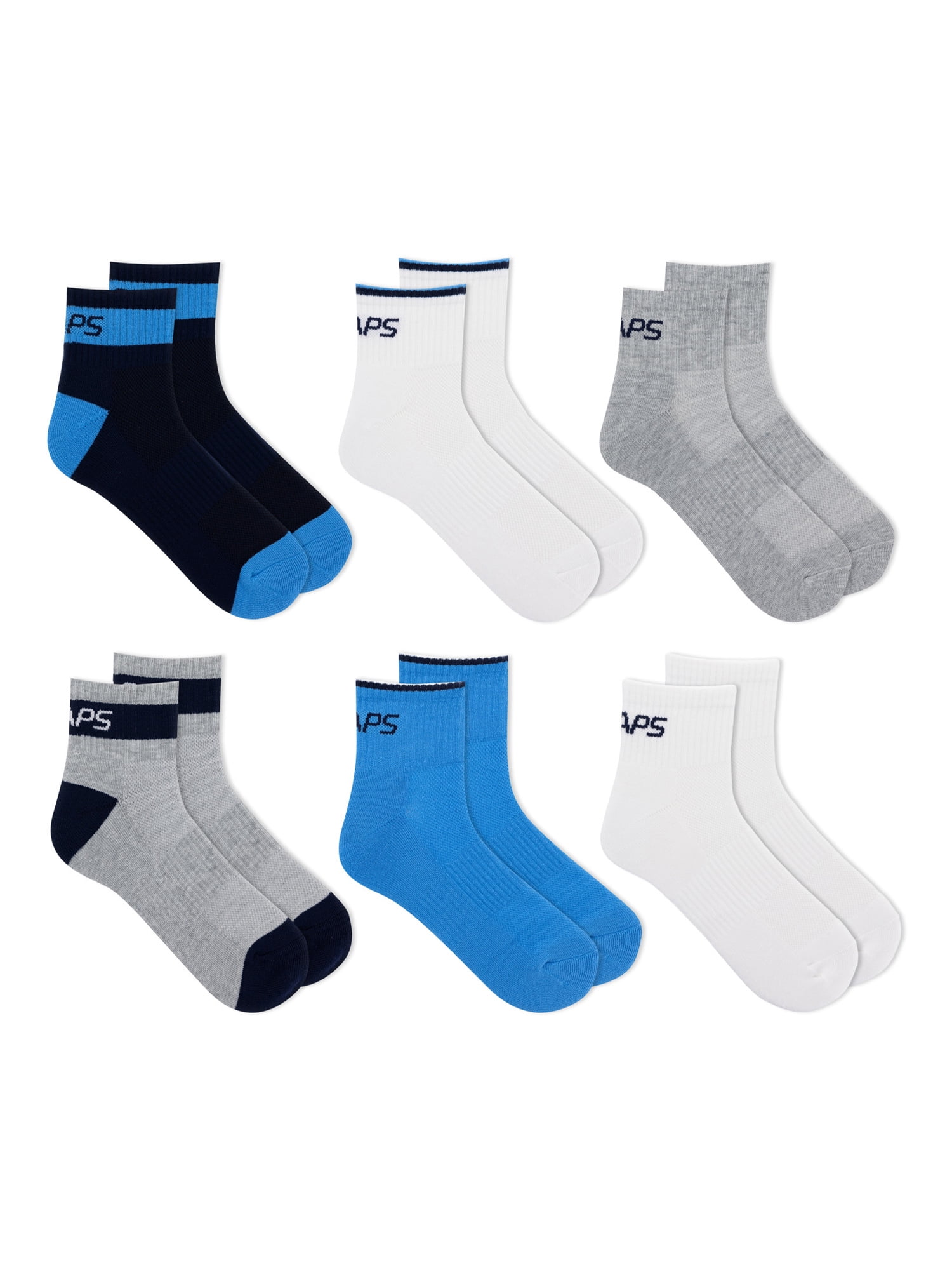 Chaps Sport Men's Multi Color Stripe Ankle Socks 6-Pair Pack - Walmart.com