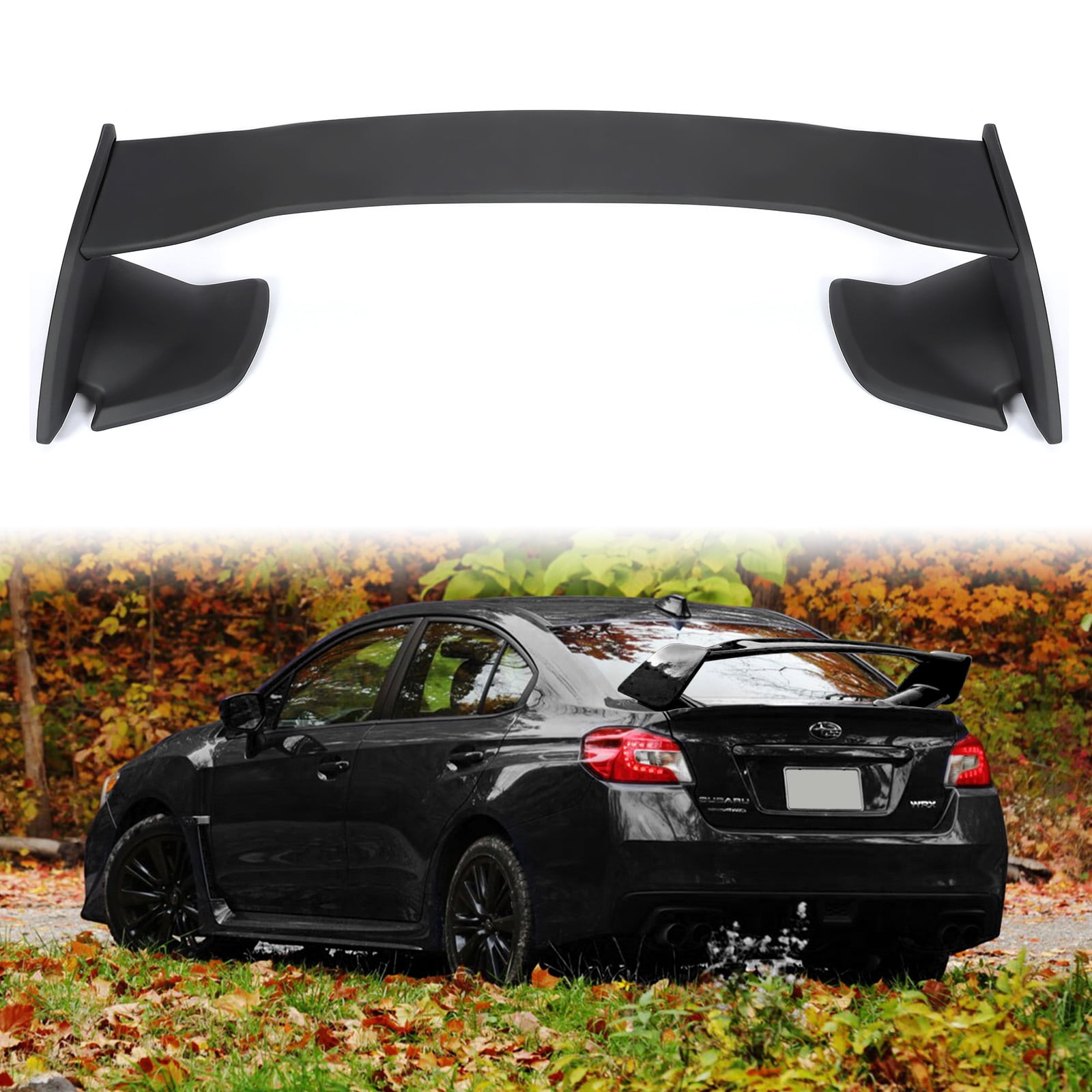 Kojem Rear Spoiler Wing for Subaru WRX / WRX STI 2015-2021 Trunk Spoiler Matte Black - Walmart.com