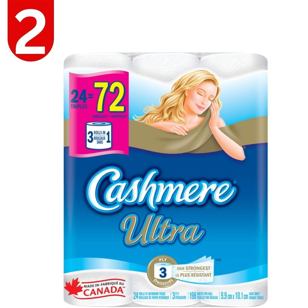 Click here for Cashmere Ultra Triple Roll Toilet Paper  3-Ply Tis... prices