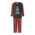 AIGUR Christmas Family Pajamas Matching Set Letter Print Long Sleeve ...