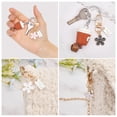 6Pcs Flower Car Key Chain Sparkling Key Ring Daisy Flower Alloy Enamel ...