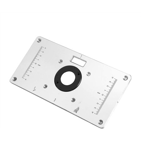 SHARKDOOK 235mm x 120mm x 8mm Router Table Aluminum Insert Plate with 4 ...