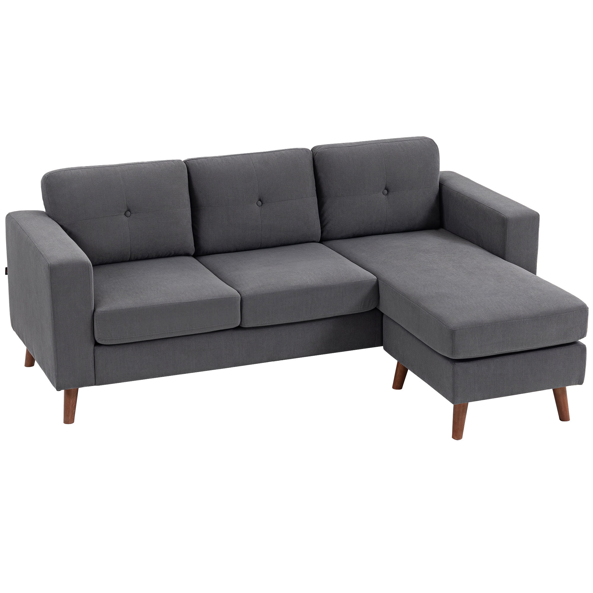 Click here for Homcom Sectional Sofa  L-Shaped Sofa With Chaise L... prices
