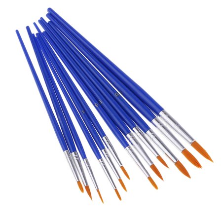 12 pieces nylon hair brushes artist round tip brushes | Walmart Canada