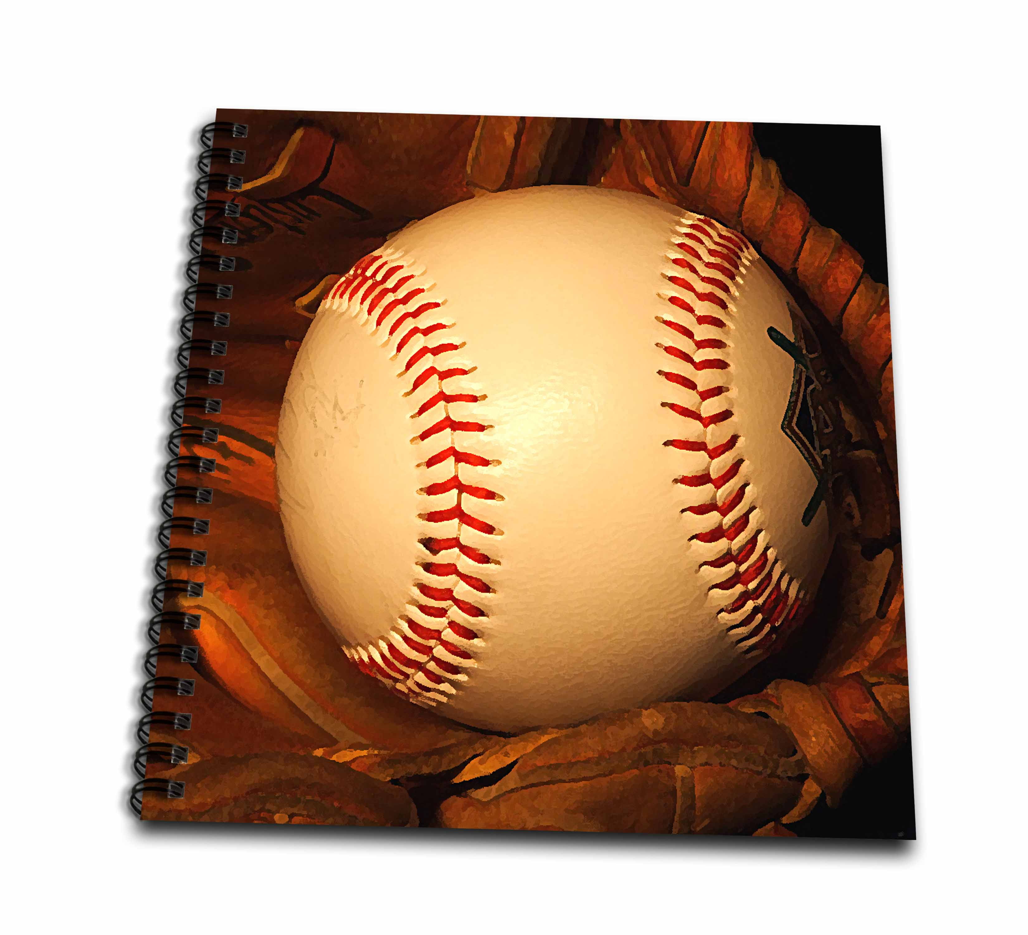 3dRose Baseball - Memory Book, 12 by 12-inch - Walmart.com