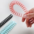 10 Pcs Comb Binding Spines with 30 Rings Plastic Spirals Binding Coils ...