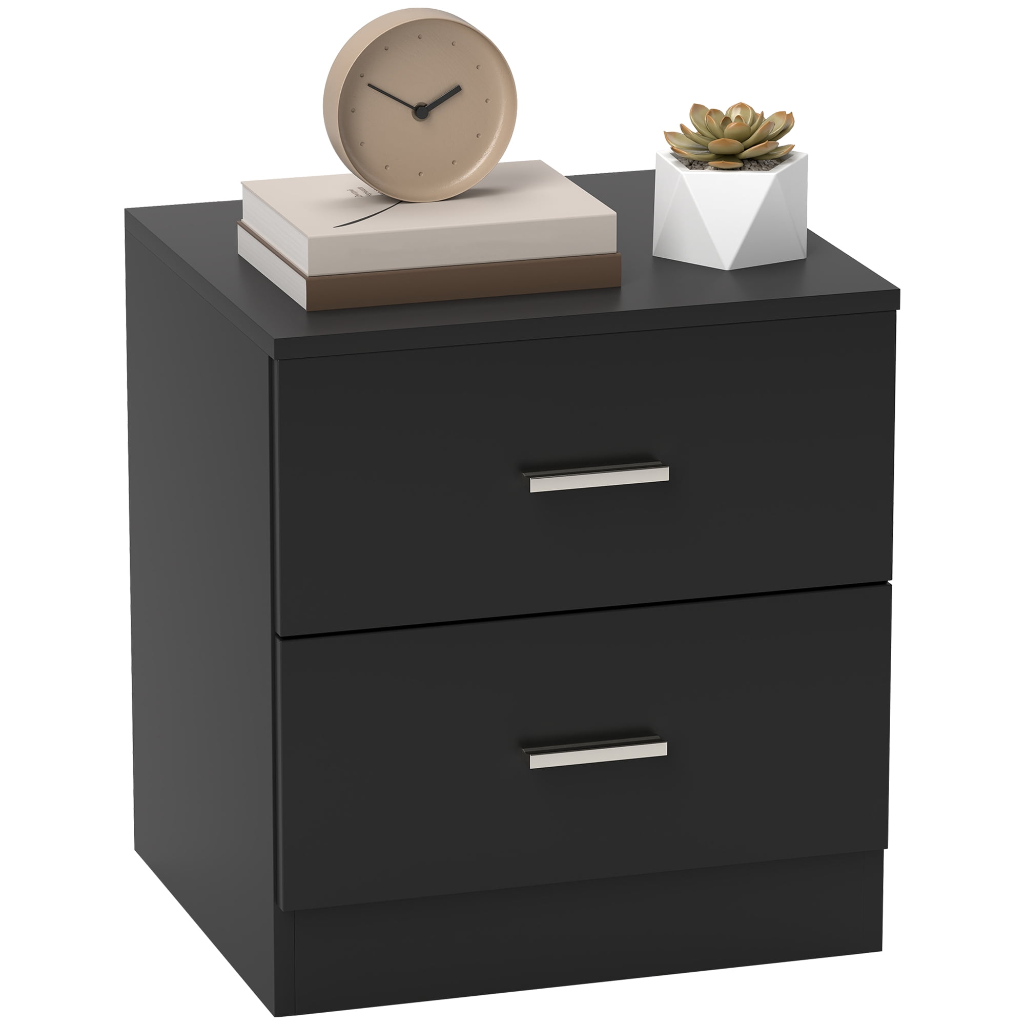 Click here for Homcom Bedside Table With 2 Drawers  Modern Nights... prices